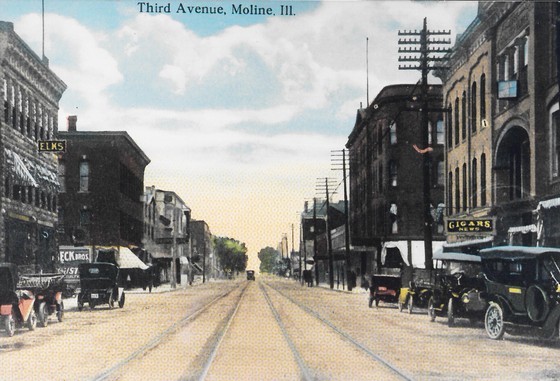 Moline, 3rd Ave., 1909 : r/QuadCities